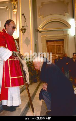 Italian bishop monsignor Girolamo Grillo celebrating Good Friday ...
