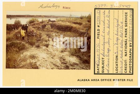 Archeological excavation site at Onion Portage, along the Kobuk River ...