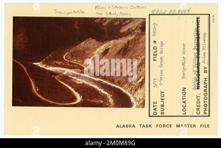 Obrien Creek Bridge. Alaska Task Force Photographs Stock Photo - Alamy