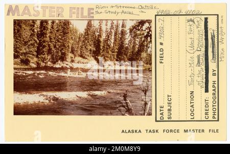 Fortymile River. Alaska Task Force Photographs Stock Photo - Alamy