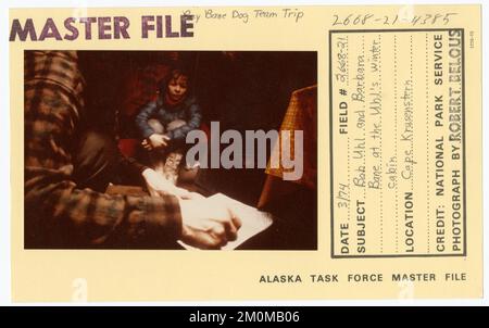 Bob Uhl and Barbara Bane at the Uhl's winter cabin. Alaska Task Force ...