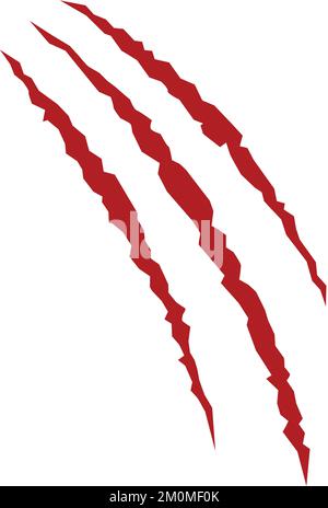 Rage symbol. Red claw marks. Horror scratches Stock Vector Image & Art ...