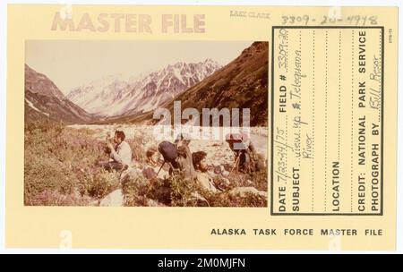 View up Telaquana River. Alaska Task Force Photographs Stock Photo - Alamy