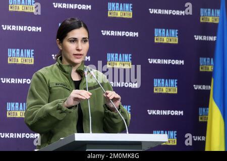 KYIV, UKRAINE - DECEMBER 7, 2022 - Servant of the People deputy faction head, MP Halyna ...