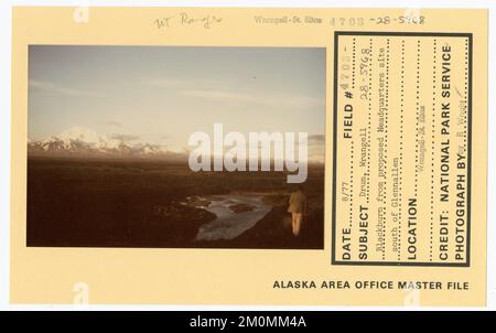 Drum, Wrangell, Blackburn from proposed headquarters site south of ...