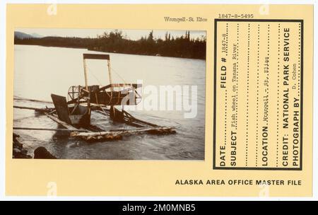 Fish wheel. Alaska Task Force Photographs Stock Photo - Alamy