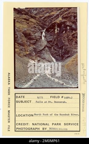 Falls at Mount Doonerak. Alaska Task Force Photographs Stock Photo - Alamy