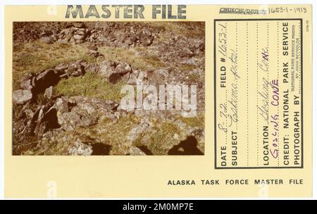 Eskimo pits. Alaska Task Force Photographs Stock Photo - Alamy