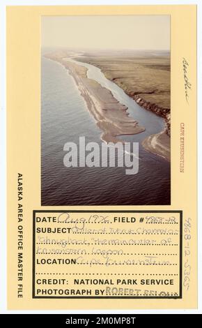 Outlet at Tukruk Channel, main outlet of Krusenstern Lagoon system ...