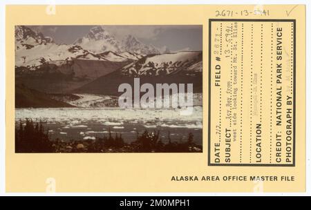 Icy Bay from west side looking toward Mount Saint Elias. Alaska Task ...