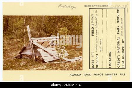 Eskimo grave near Kobuk-Selby River confluence. Alaska Task Force ...