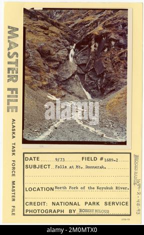 Falls at Mount Doonerak. Alaska Task Force Photographs Stock Photo - Alamy