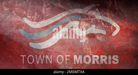 Top view of flag of Manitoba, Canada. Canadian patriot and travel ...
