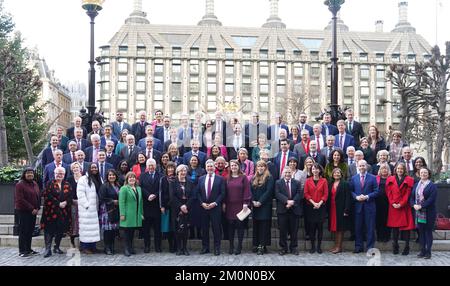 Sir Keir Starmer and members of the Parliamentary Labour Party welcome ...