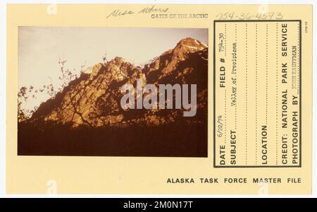 Valley of Precipices. Alaska Task Force Photographs Stock Photo - Alamy
