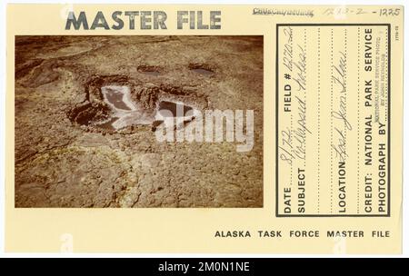 Collapsed holes. Alaska Task Force Photographs Stock Photo - Alamy