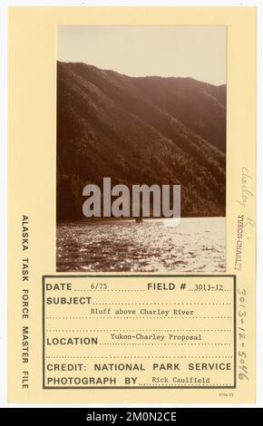 Bluff above Charley River. Alaska Task Force Photographs Stock Photo ...