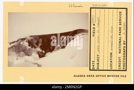 North crater, Mount Wrangell. Alaska Task Force Photographs Stock Photo ...