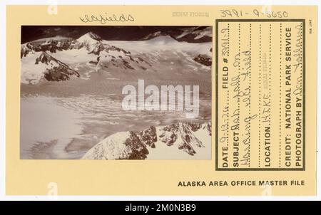 Ash fall on Harding Icefield. Alaska Task Force Photographs Stock Photo ...