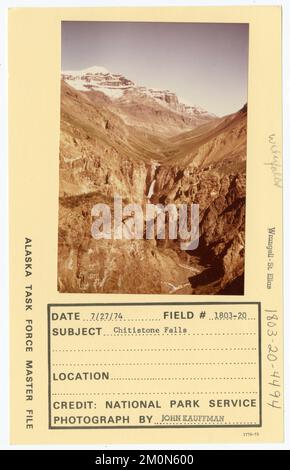 Chitistone Falls. Alaska Task Force Photographs Stock Photo - Alamy