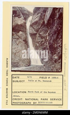 Falls at Mount Doonerak. Alaska Task Force Photographs Stock Photo - Alamy