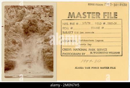 "Old ice" cascade. Alaska Task Force Photographs Stock Photo - Alamy