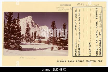 Twin Lakes cabin of Dick Proenneke. Alaska Task Force Photographs Stock ...