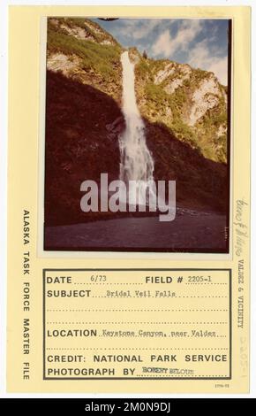 Bridal Veil Falls. Alaska Task Force Photographs Stock Photo - Alamy
