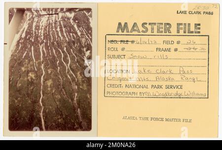 Snow rills. Alaska Task Force Photographs Stock Photo - Alamy
