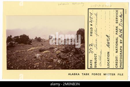Lava flow inside caldera. Alaska Task Force Photographs Stock Photo - Alamy