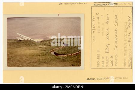 PBY wreck from WWII. Alaska Task Force Photographs Stock Photo - Alamy