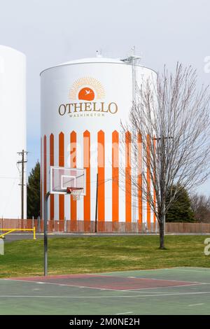 Othello, WA, USA - March 24, 2022; Pullman passenger railroad car named ...