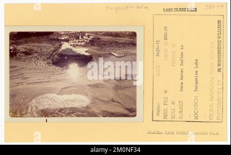 Pure water inflow to Turquoise Lake. Alaska Task Force Photographs ...