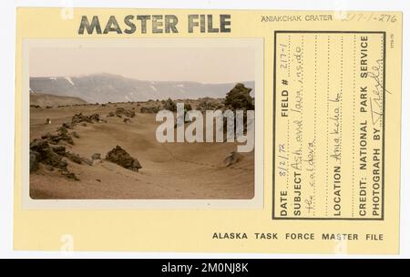Ash and lava inside the caldera. Alaska Task Force Photographs Stock ...