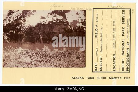 Broken glacial ice. Alaska Task Force Photographs Stock Photo - Alamy
