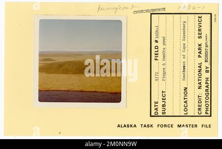 Pingos and tundra pond. Alaska Task Force Photographs Stock Photo - Alamy