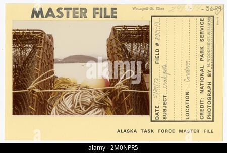 Crab pots. Alaska Task Force Photographs Stock Photo - Alamy