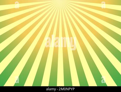 green yellow background with sun rays Stock Vector Image & Art - Alamy
