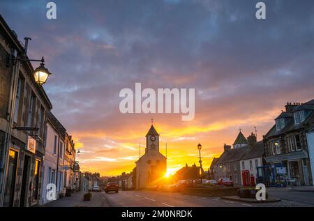 High Street in Lauder, Scottish Borders, Scotland, UK Stock Photo - Alamy