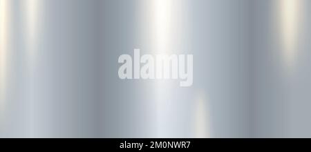 Panoramic background silver steel metal texture - Vector illustration ...