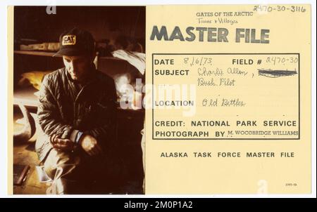 Charlie Allen, bush pilot. Alaska Task Force Photographs Stock Photo ...