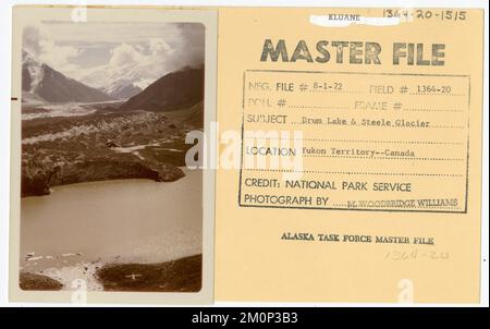 Drum Lake and Steele Glacier. Alaska Task Force Photographs Stock Photo ...