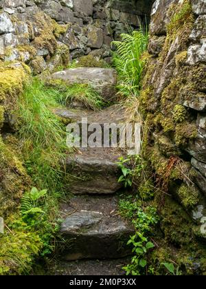 Ruins of Totaig Broch (Caisteal Grugaig) an ancient Scottish iron age ...