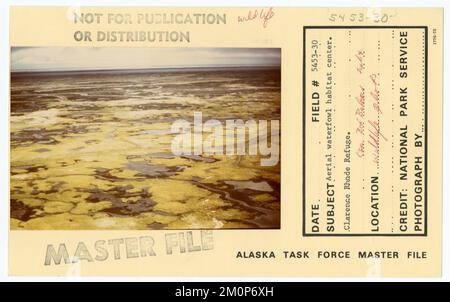 Aerial waterfowl habitat center. Clarence Rhode Refuge. Alaska Task ...