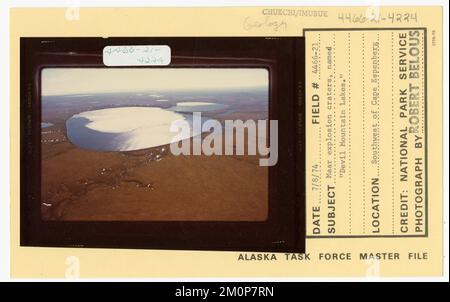 Maar explosion craters, named "Devil Mountain Lakes". Alaska Task Force ...