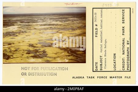 Aerial waterfowl habitat center. Clarence Rhode Refuge. Alaska Task ...