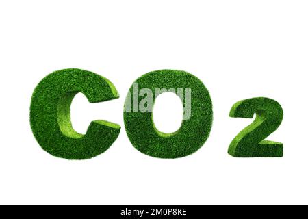 Carbon dioxide formula isolated on white background Stock Photo - Alamy