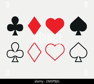 Playing card icon digital red Stock Vector Image & Art - Alamy