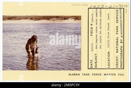 Don Huggins takes water samples for Center for Northern Studies. Alaska ...