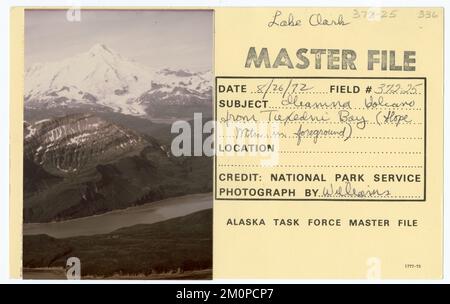 Iliamna Volcano from Tuxedni Bay. Alaska Task Force Photographs Stock ...